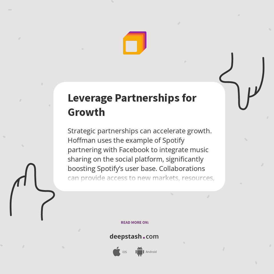 Leverage Partnerships for Growth - Deepstash