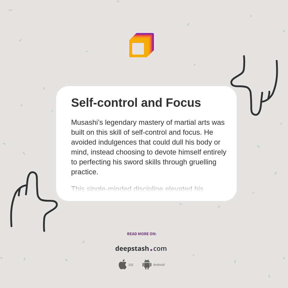 Self-control and Focus - Deepstash