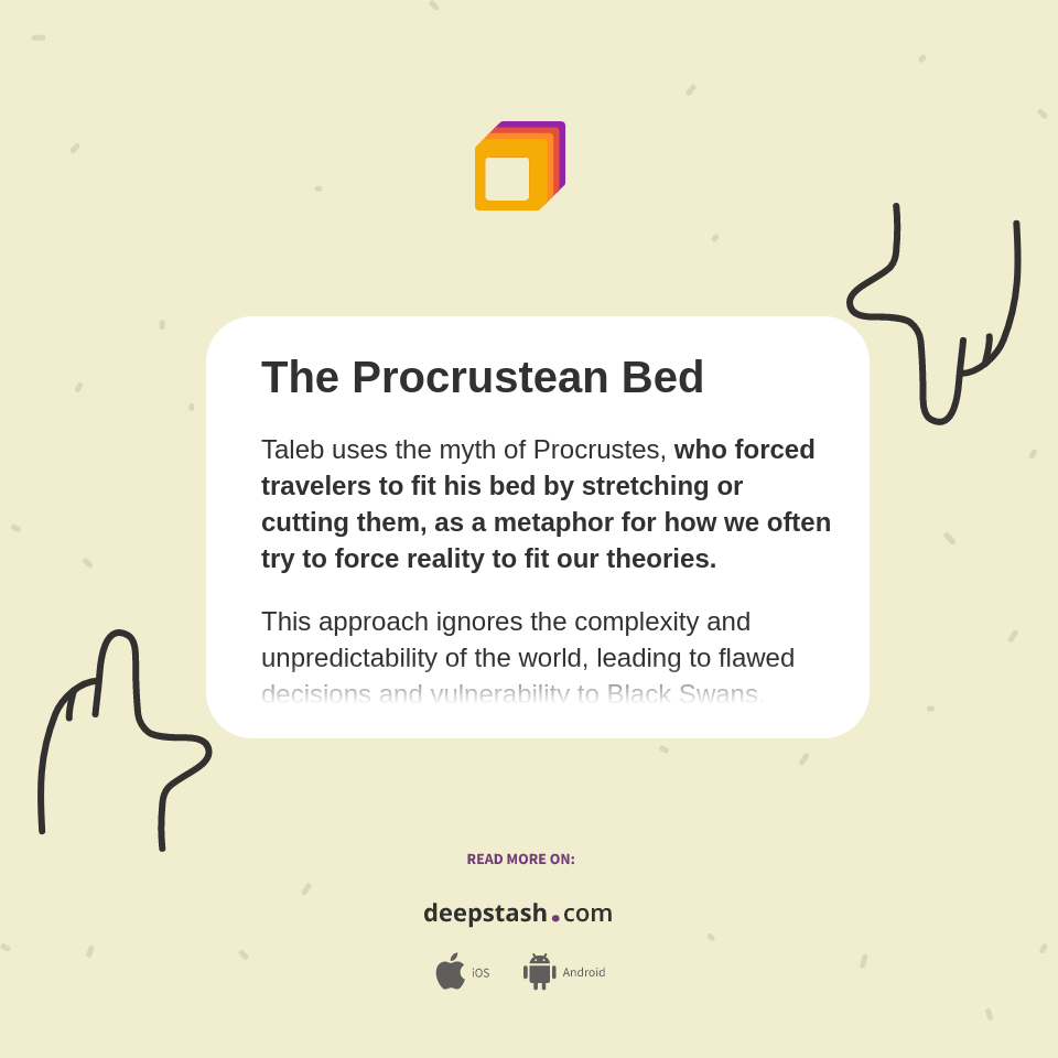 The Procrustean Bed - Deepstash