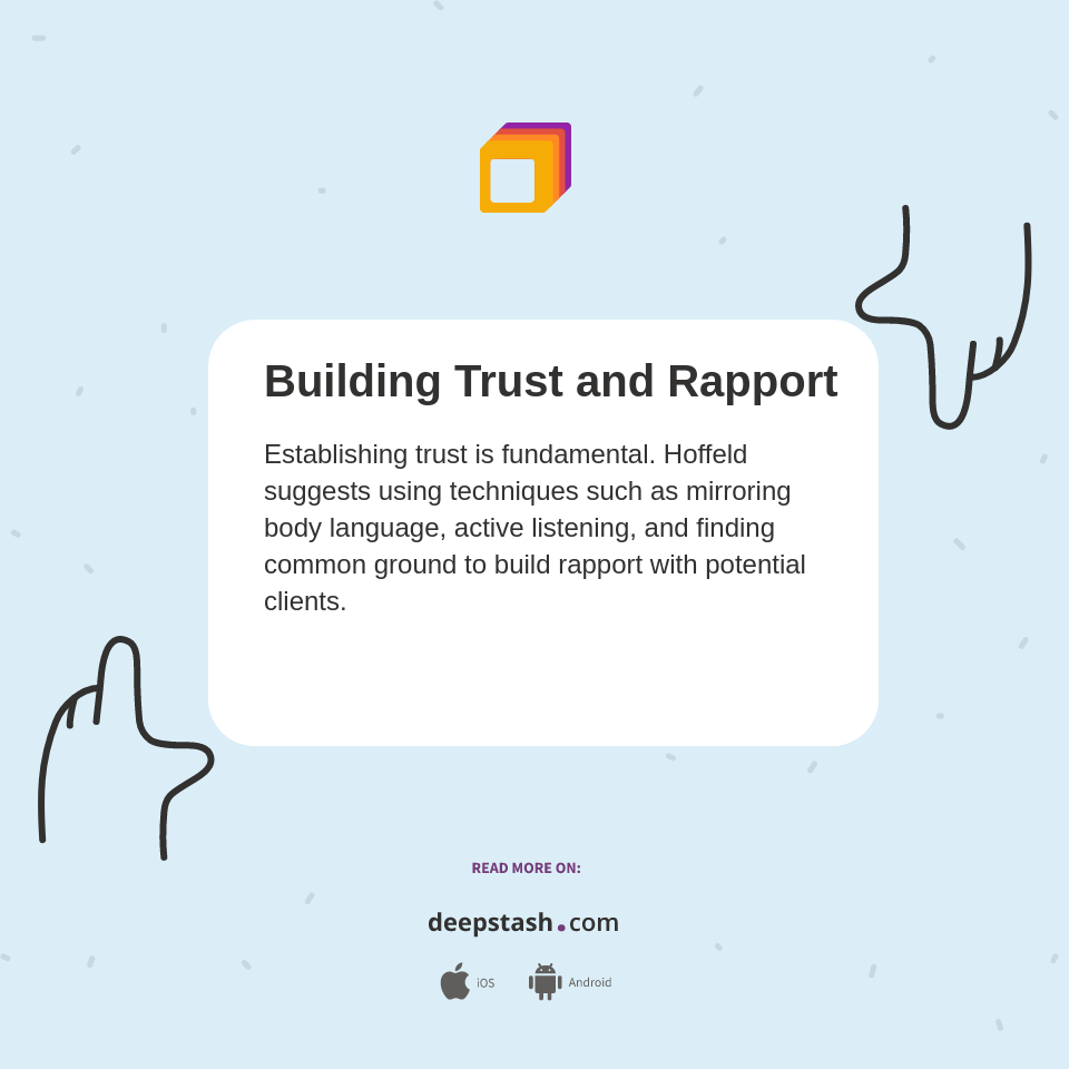 Building Trust and Rapport - Deepstash