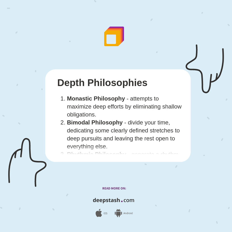 Depth Philosophies - Deepstash