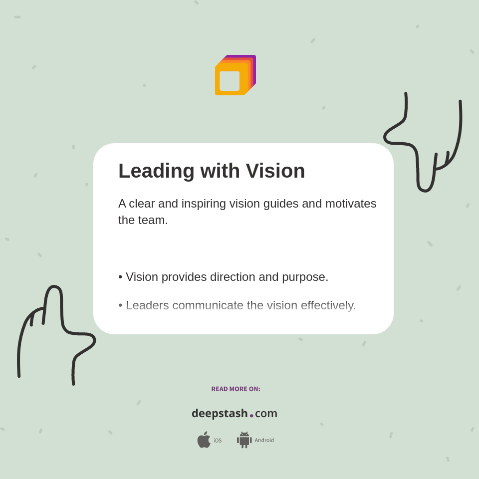 Leading with Vision - Deepstash