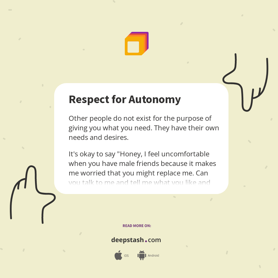 Respect for Autonomy - Deepstash