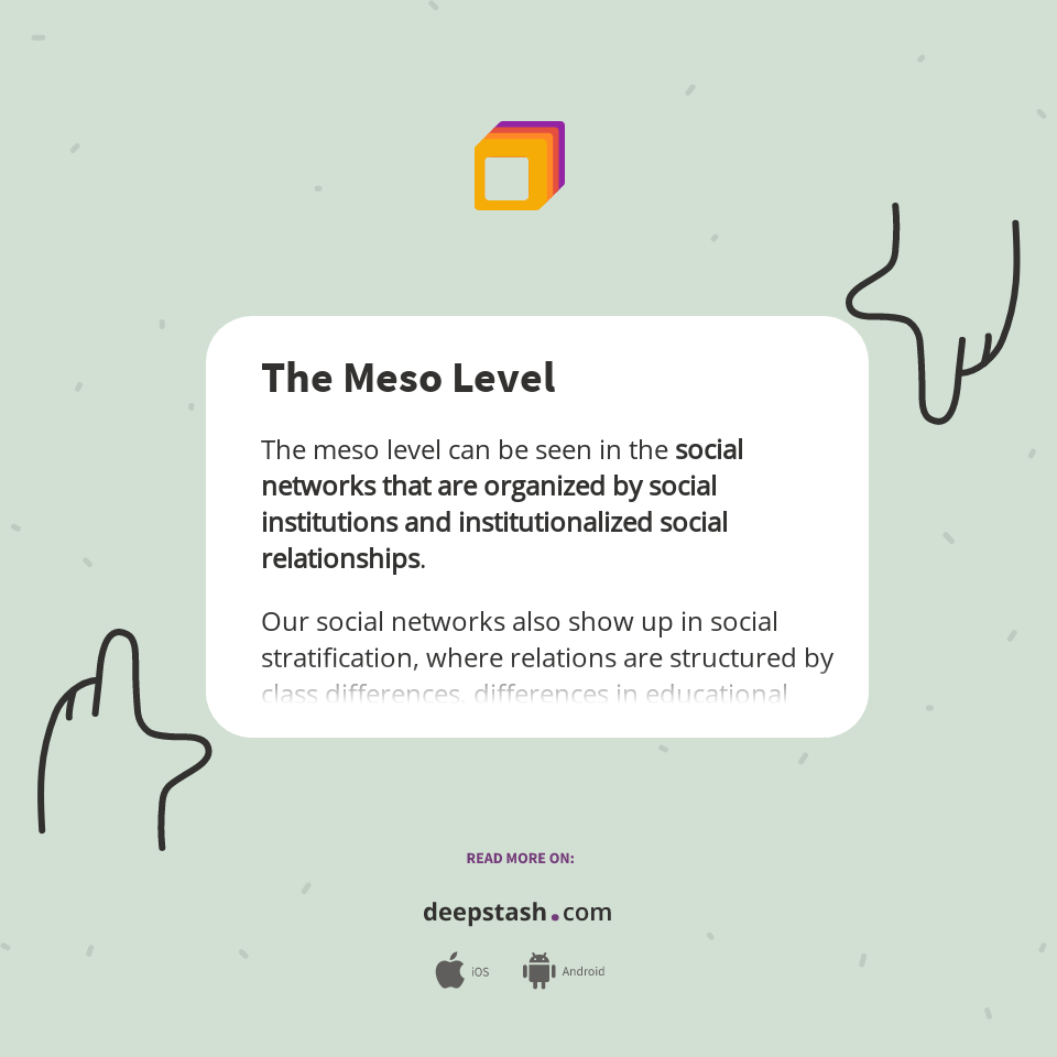 The Meso Level - Deepstash