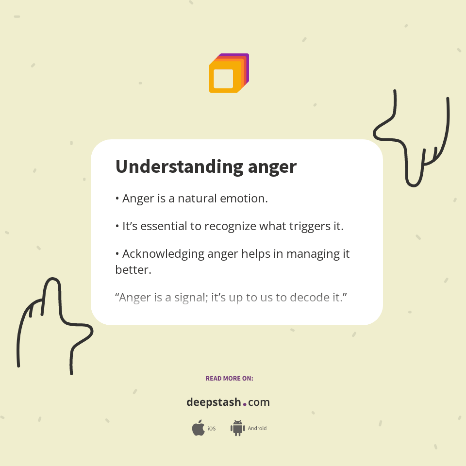 Understanding anger - Deepstash
