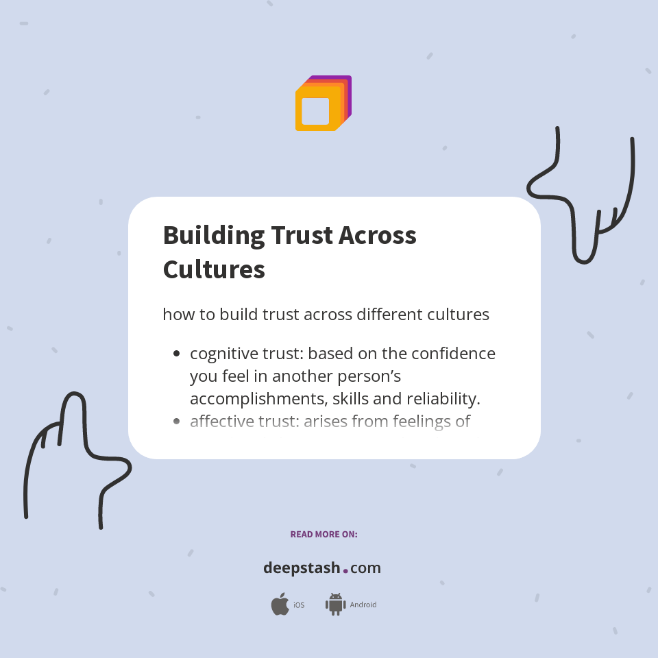 Building Trust Across Cultures - Deepstash