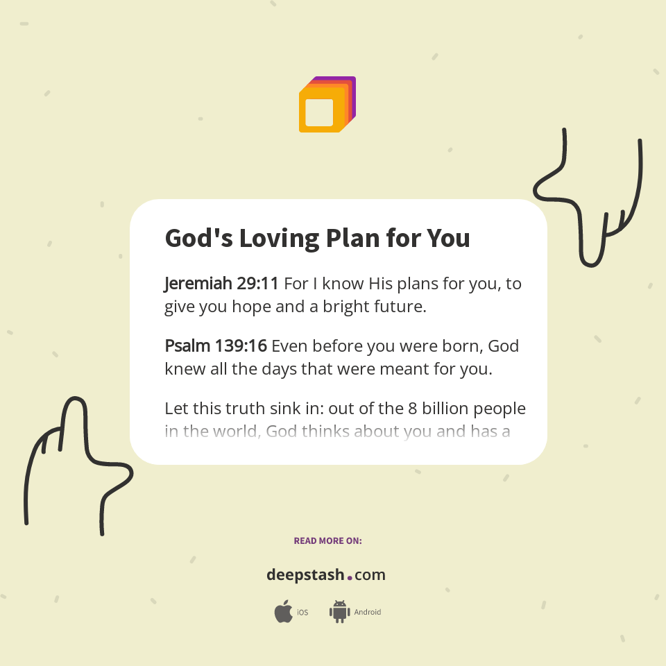 God's Loving Plan for You - Deepstash