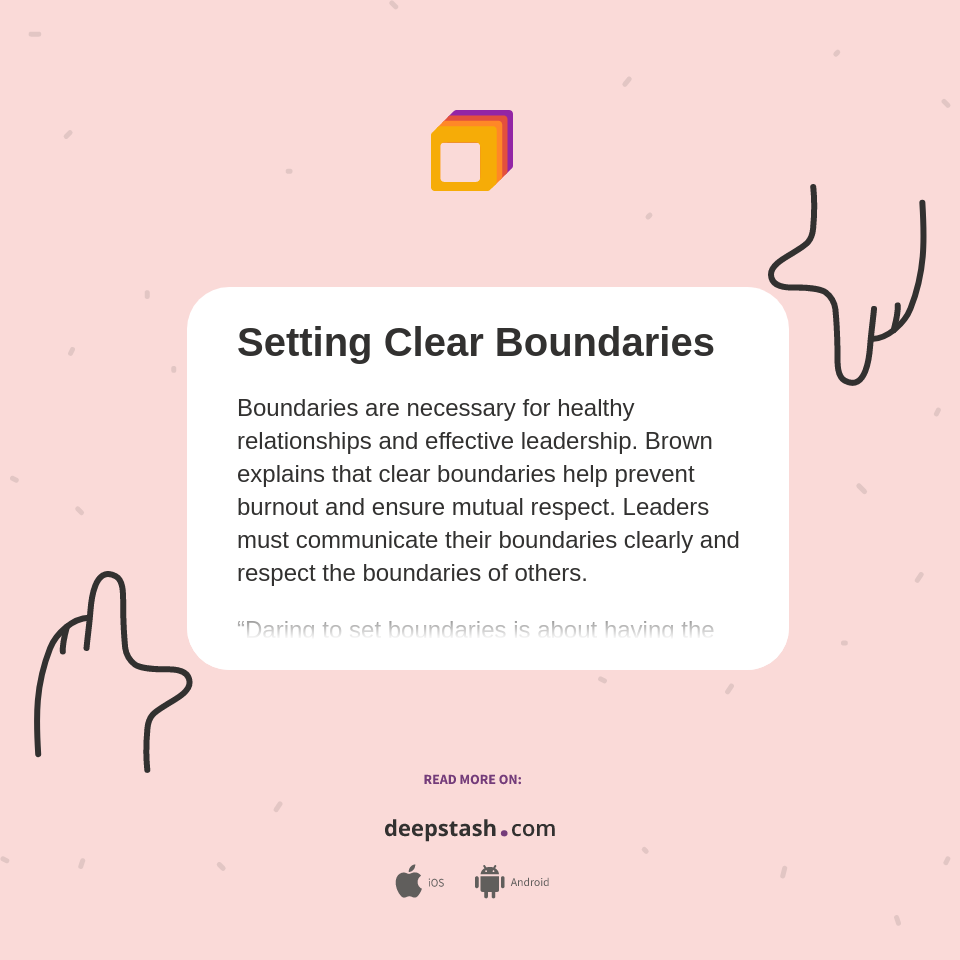 Setting Clear Boundaries - Deepstash