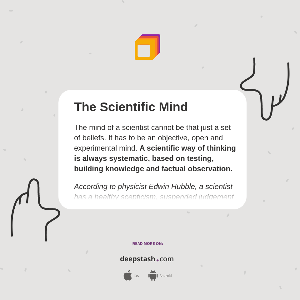 The Scientific Mind - Deepstash