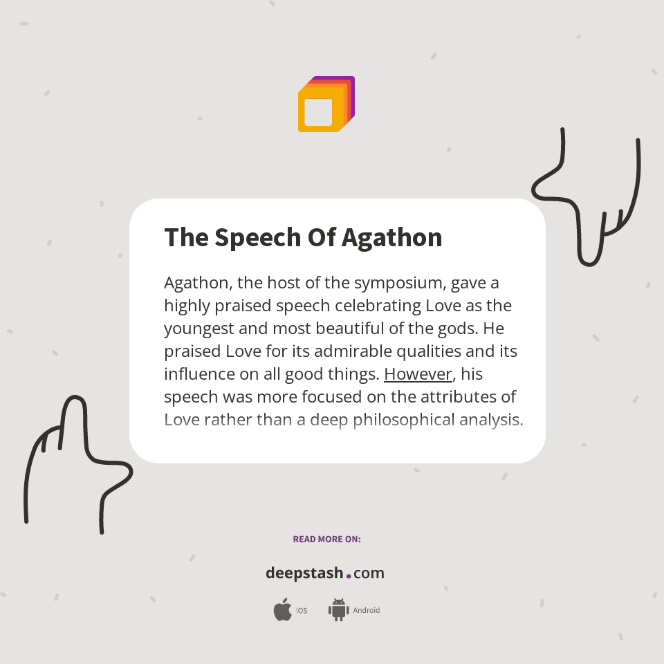 The Speech Of Agathon - Deepstash