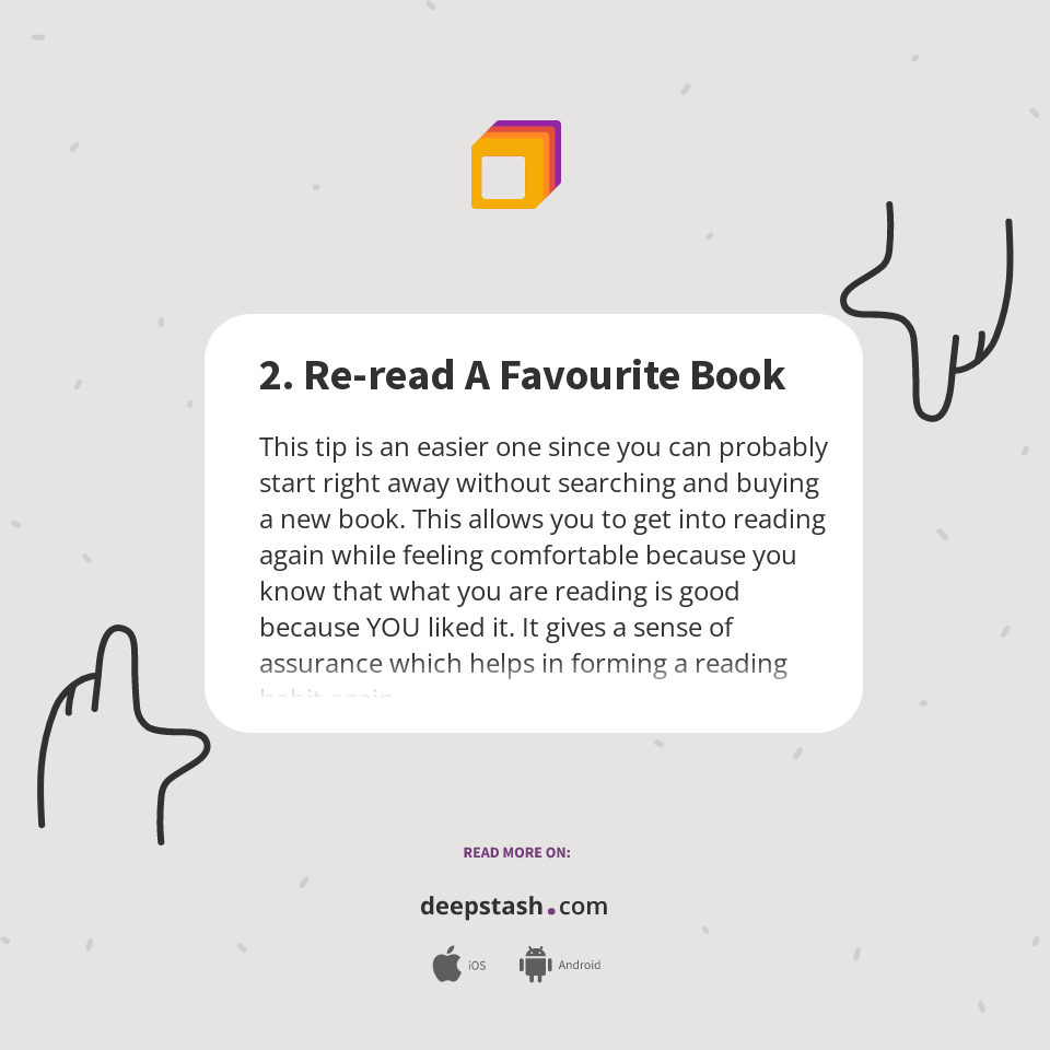 2. Re-read A Favourite Book - Deepstash