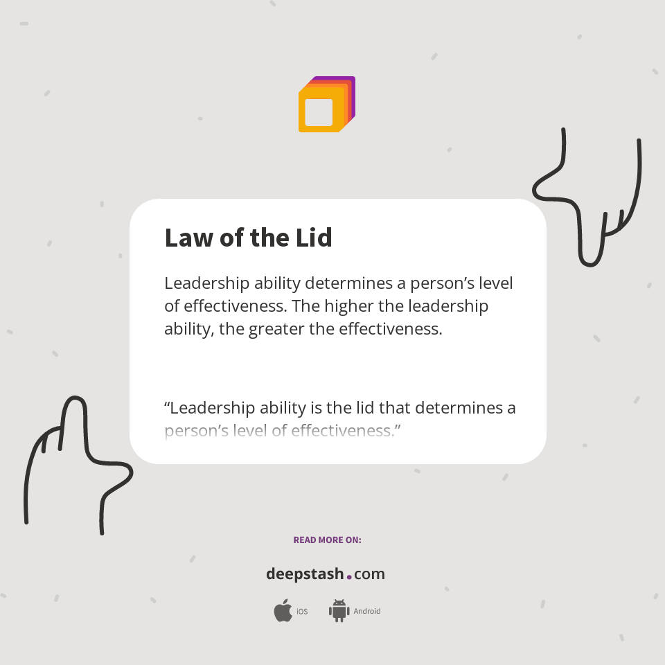 Law of the Lid - Deepstash