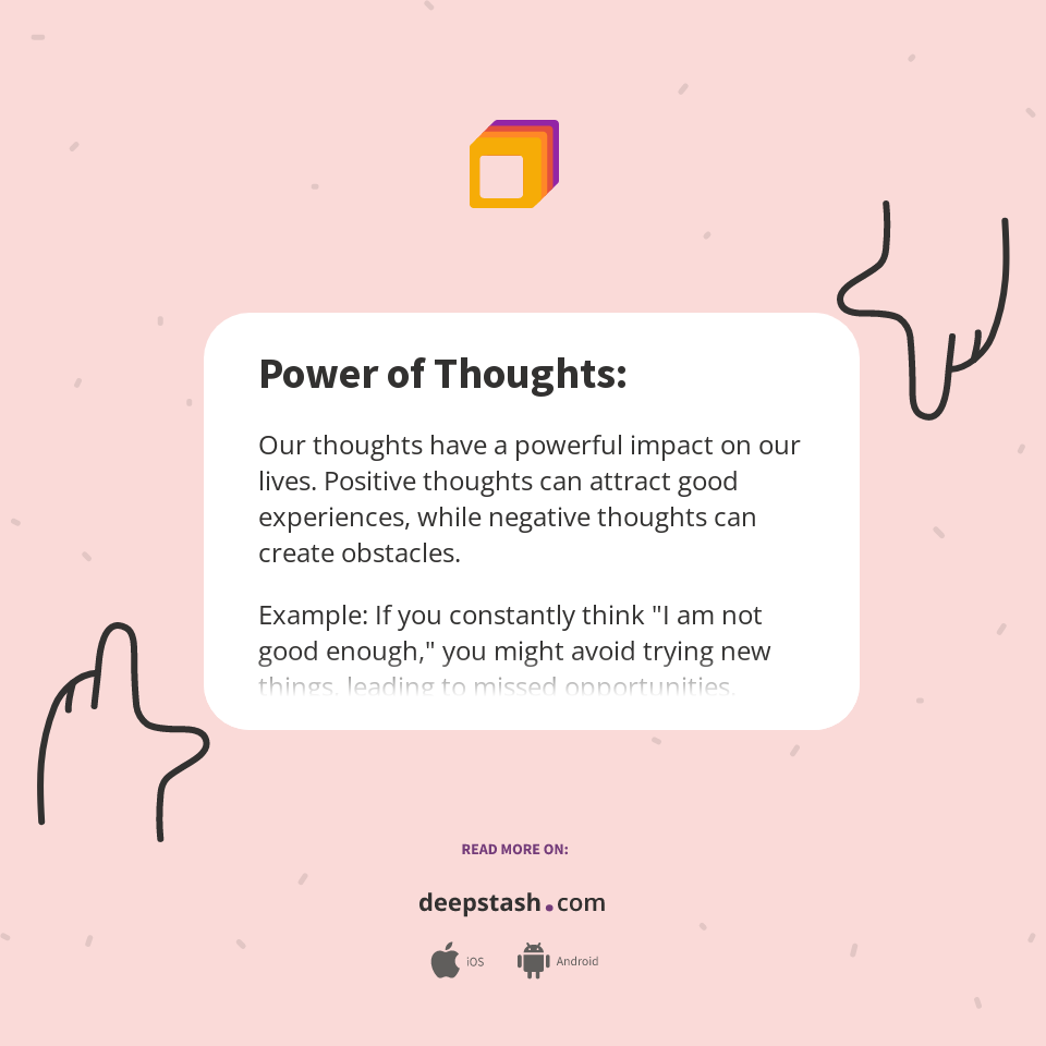 Power of Thoughts: - Deepstash