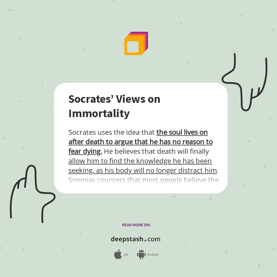 Socrates’ Views on Immortality - Deepstash