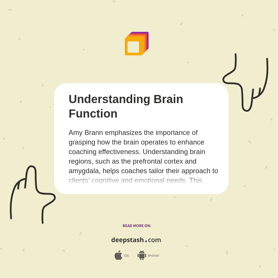 Understanding Brain Function - Deepstash