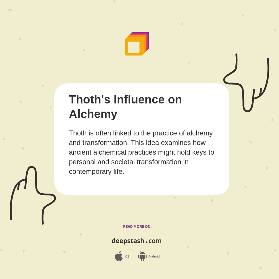 Thoth's Influence on Alchemy - Deepstash