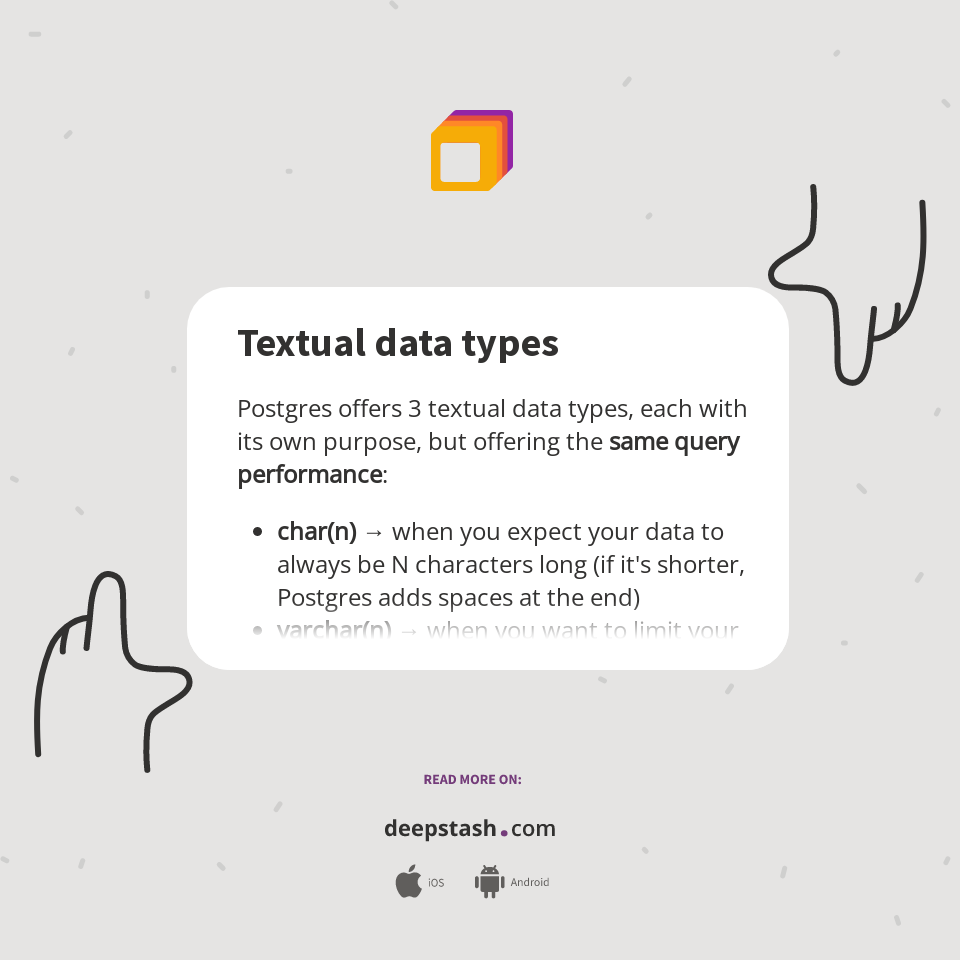 Textual data types - Deepstash