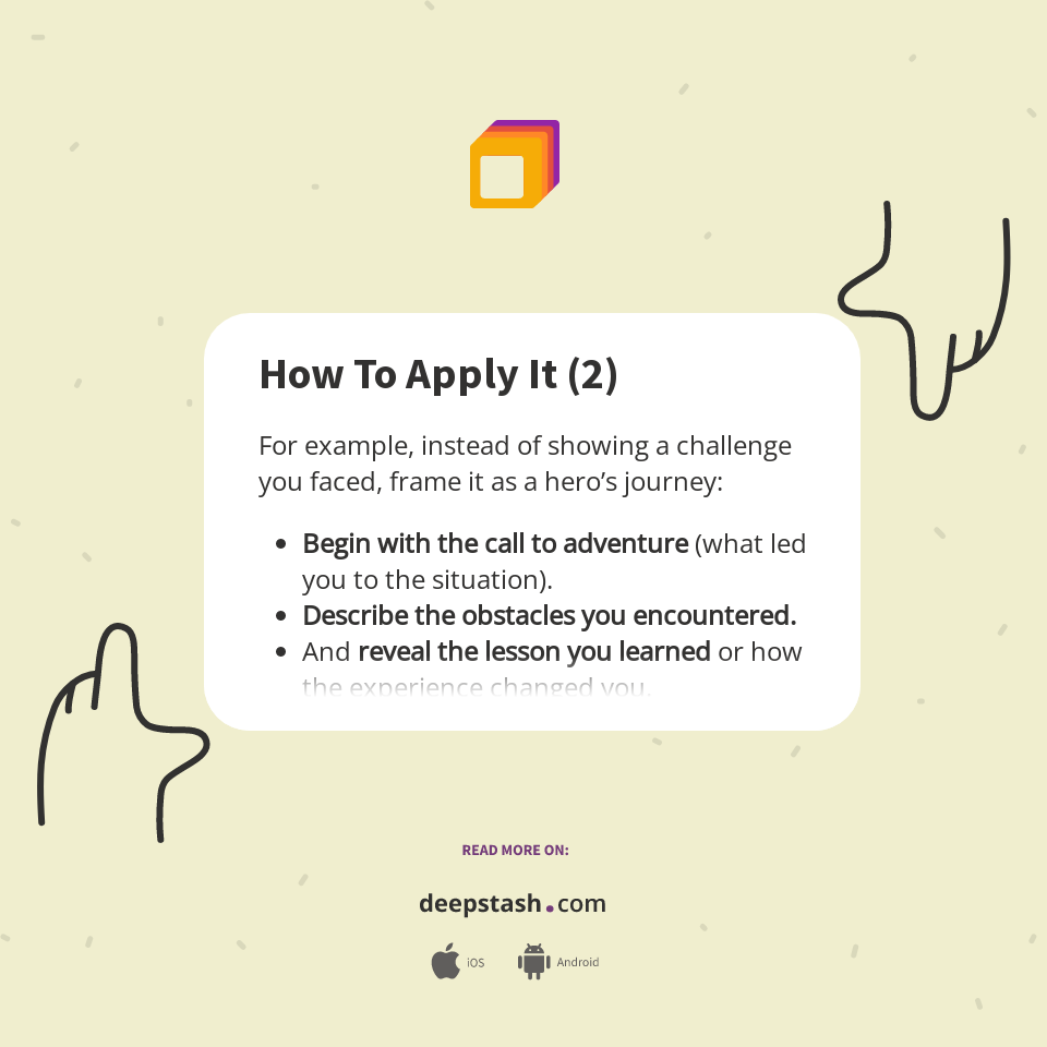 How To Apply It (2) - Deepstash