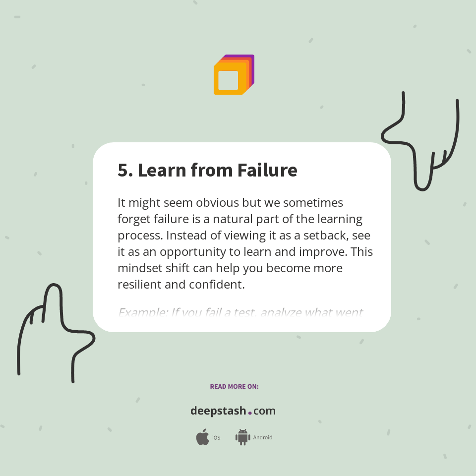 5. Learn from Failure - Deepstash