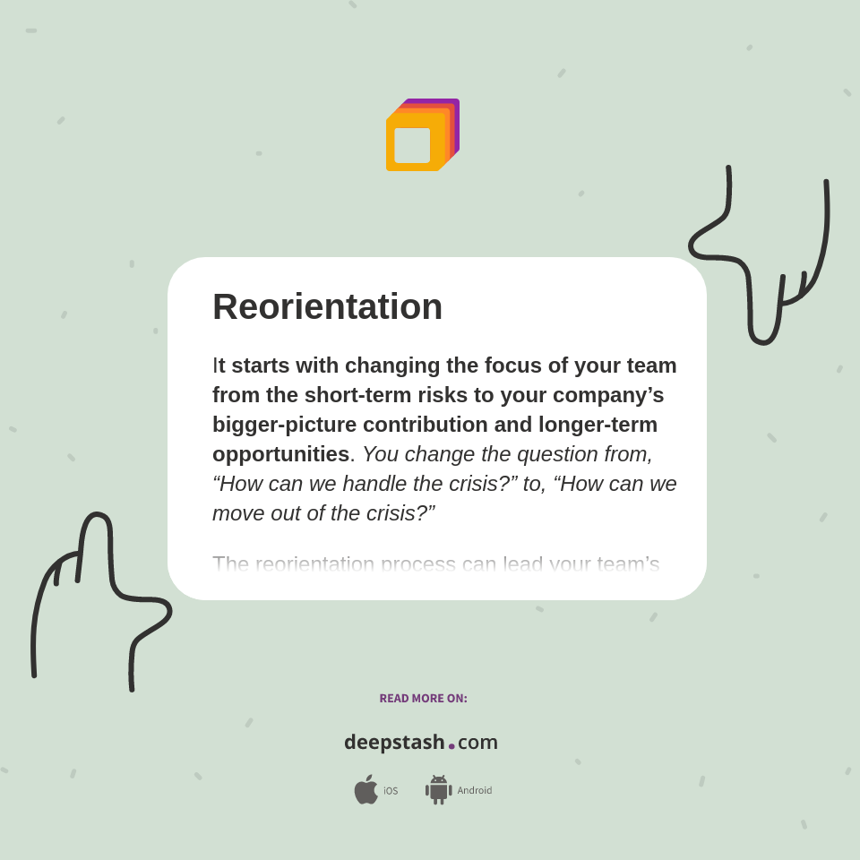 Reorientation - Deepstash