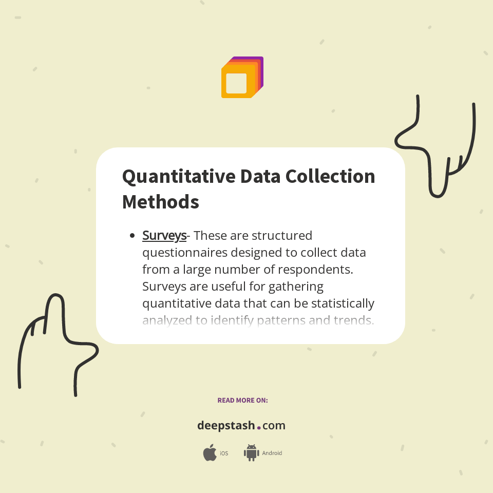 Quantitative Data Collection Methods - Deepstash