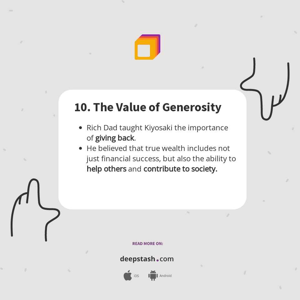 10. The Value of Generosity - Deepstash