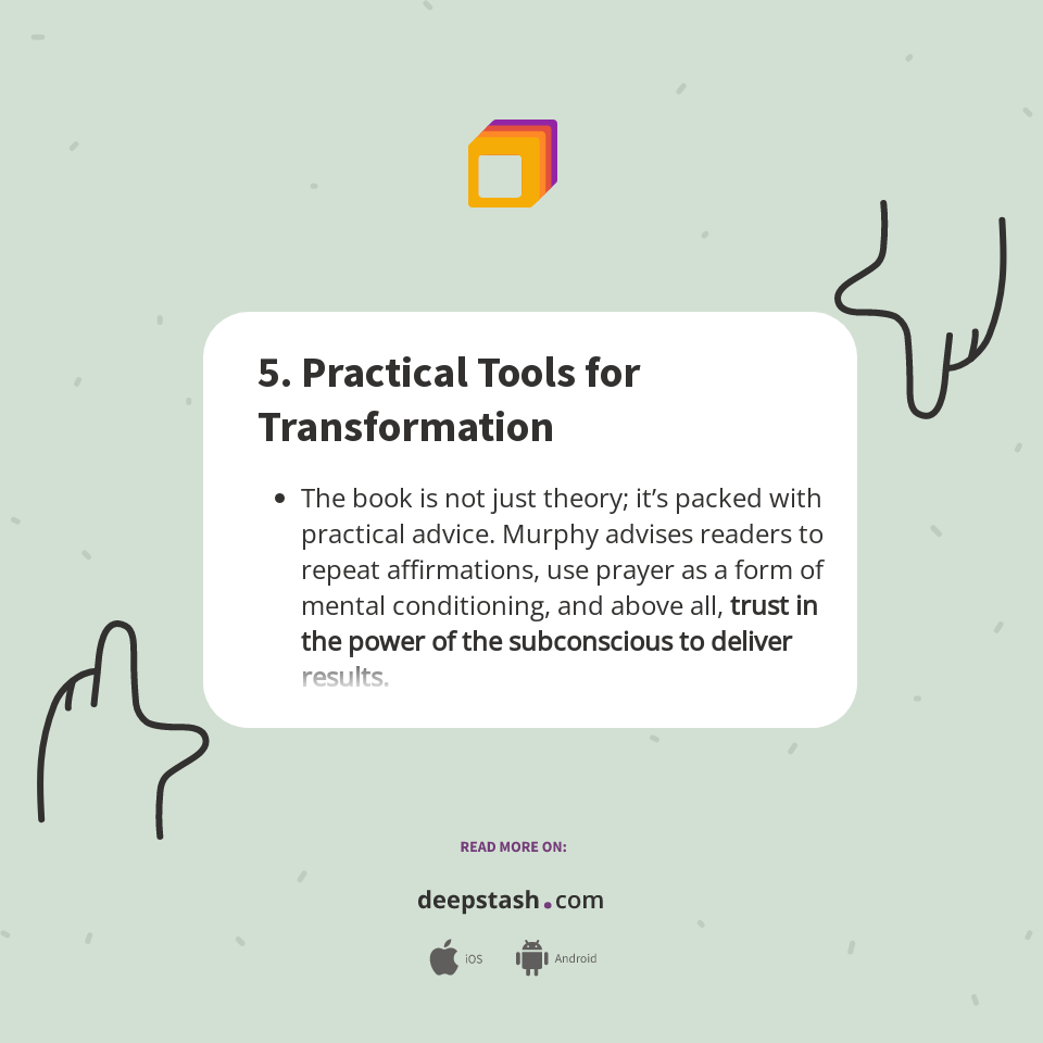 5. Practical Tools for Transformation - Deepstash