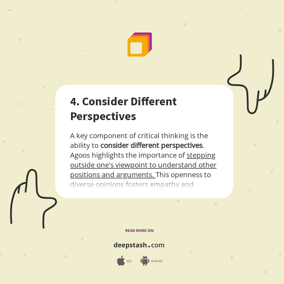 4. Consider Different Perspectives - Deepstash