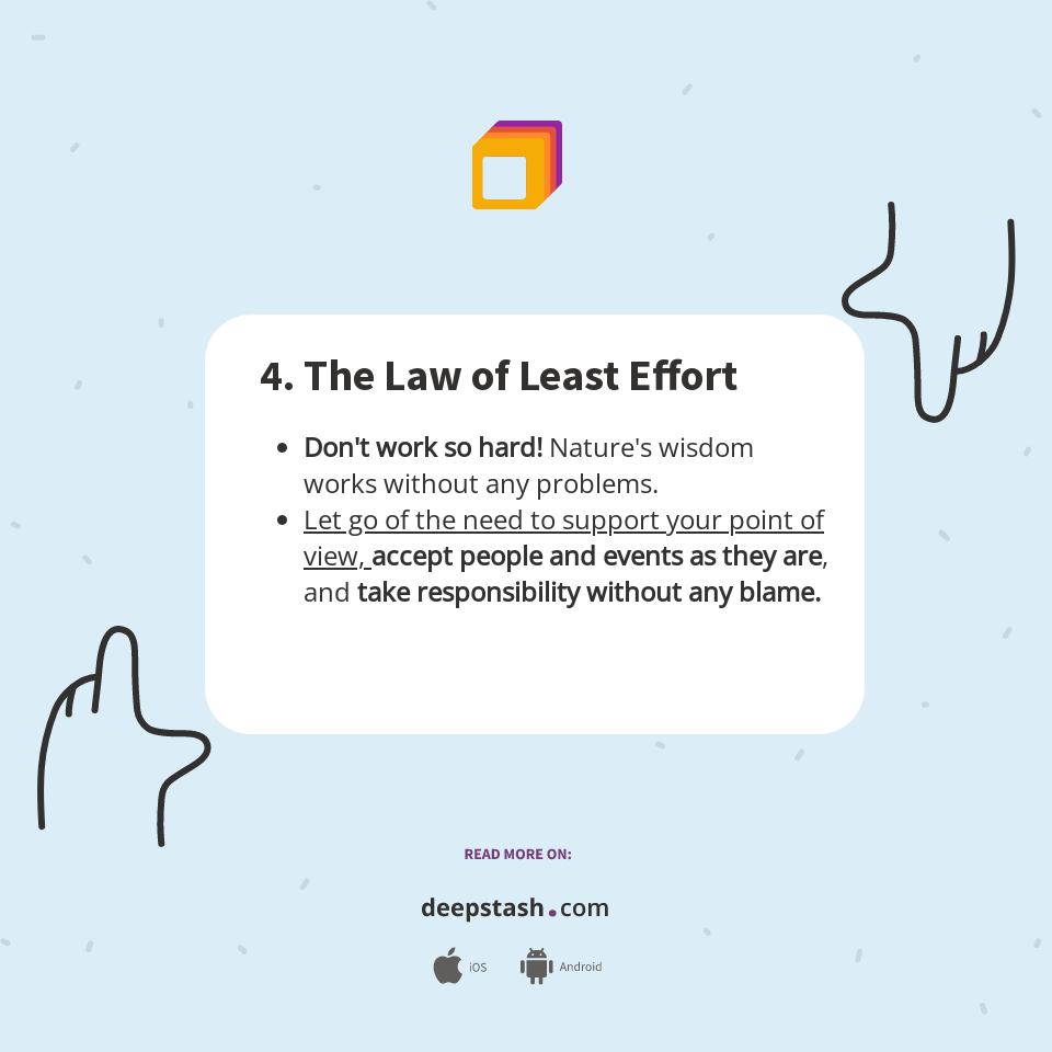 4. The Law of Least Effort - Deepstash