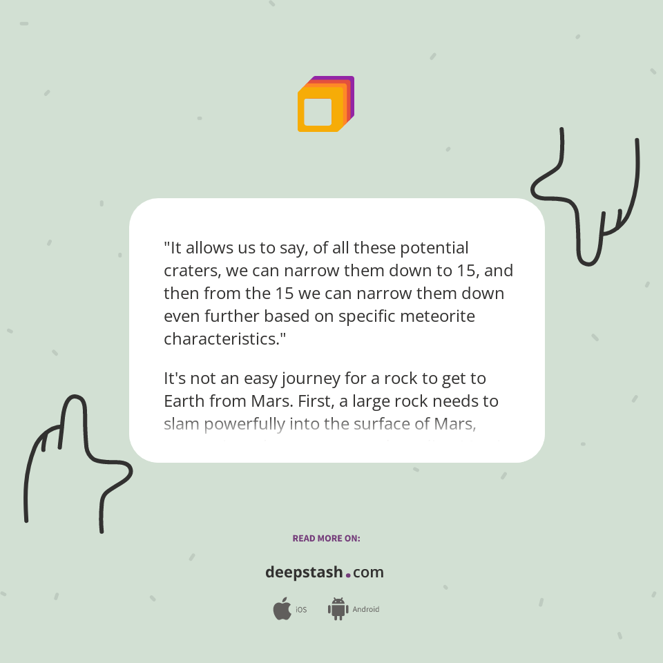 "It allows us to say, of all these potential... - Deepstash