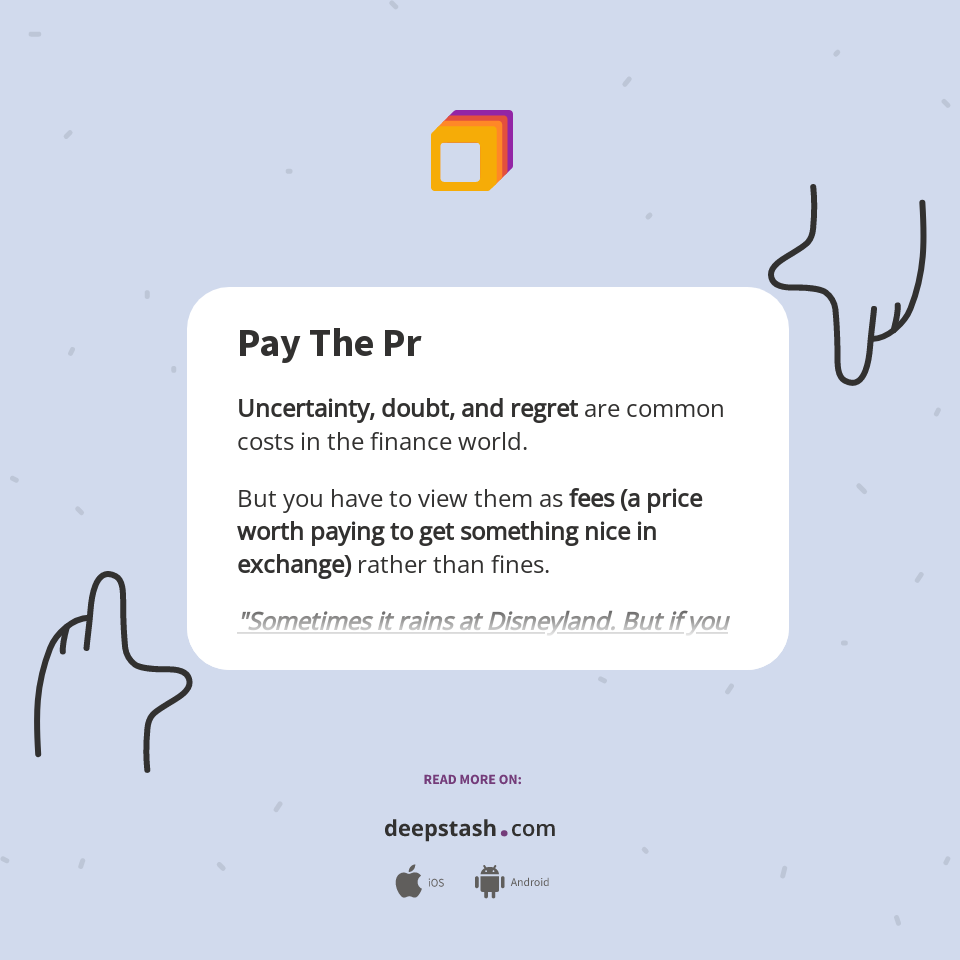 Pay The Pr - Deepstash