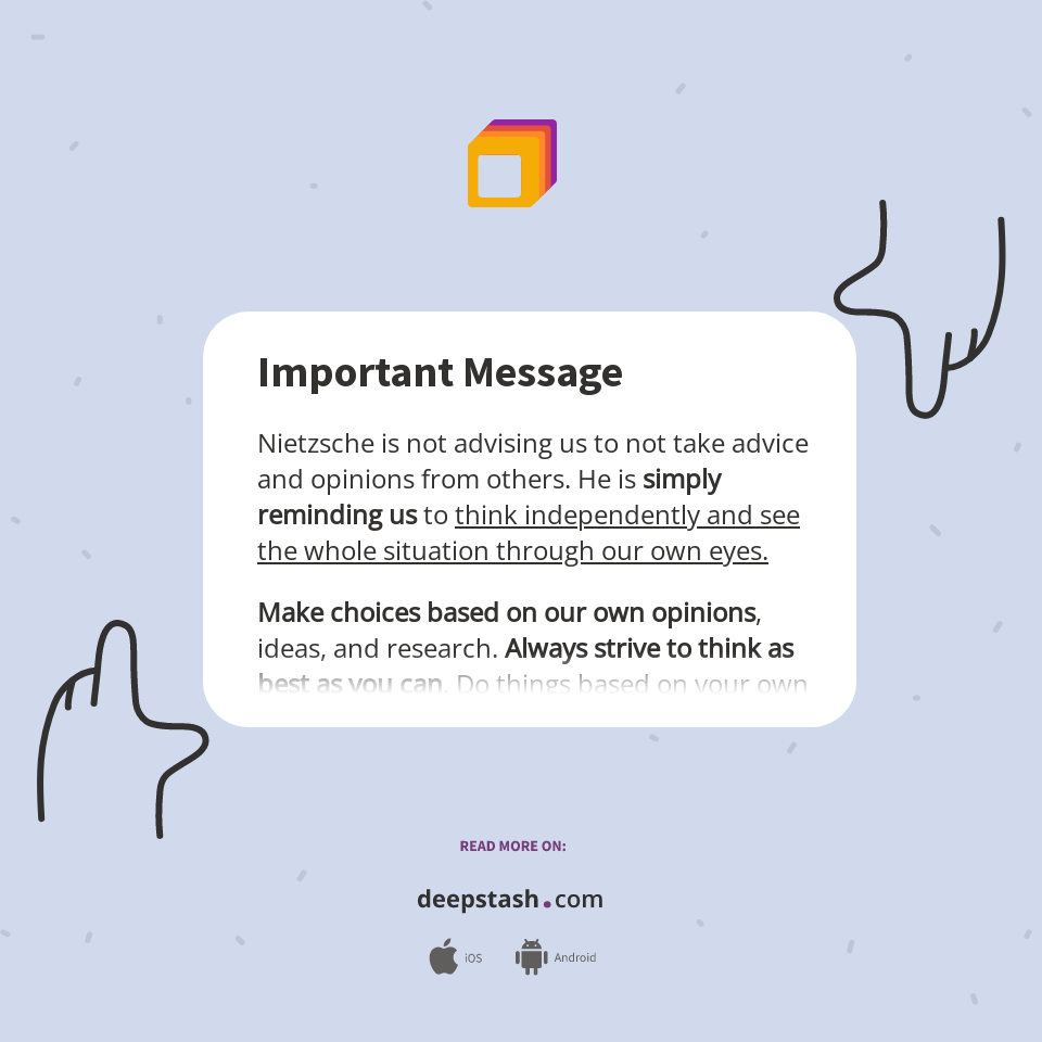 Important Message - Deepstash