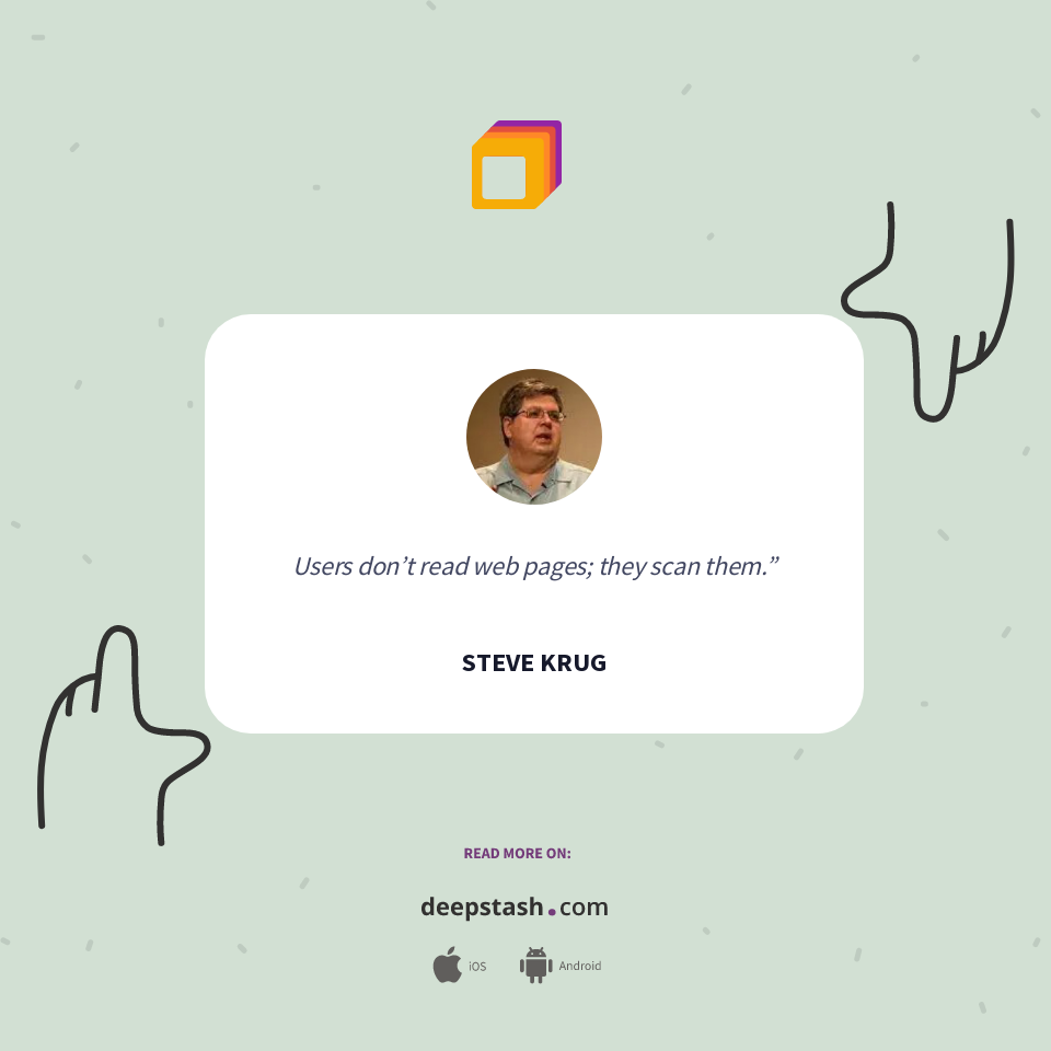 Quote by STEVE KRUG - Deepstash