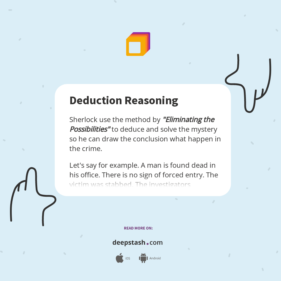 Deduction Reasoning - Deepstash