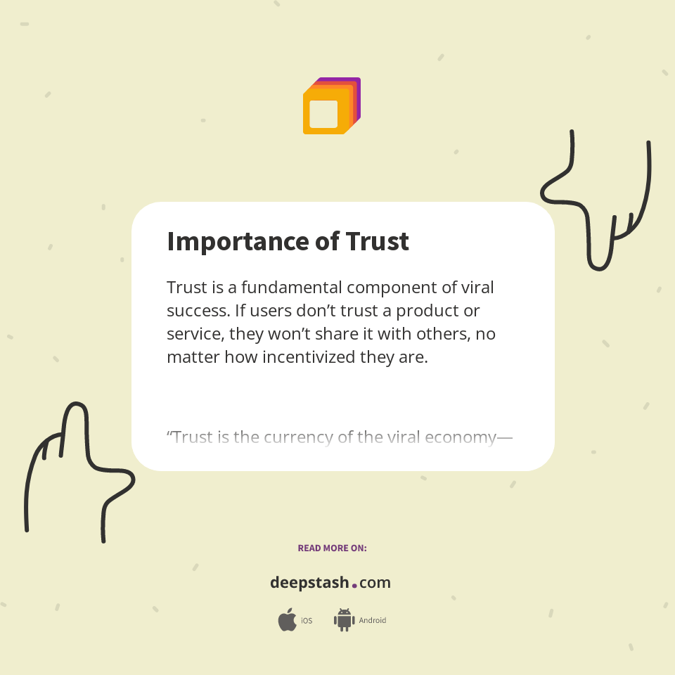 Importance of Trust - Deepstash
