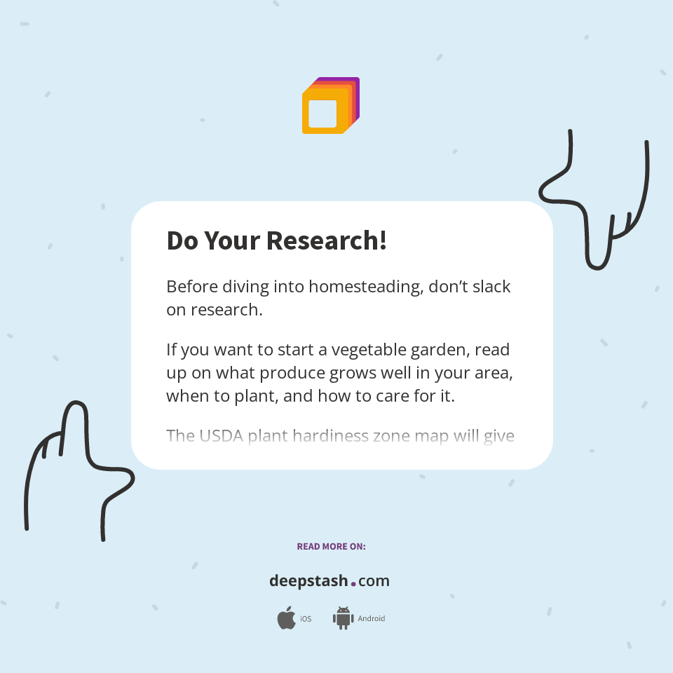 Do Your Research! - Deepstash