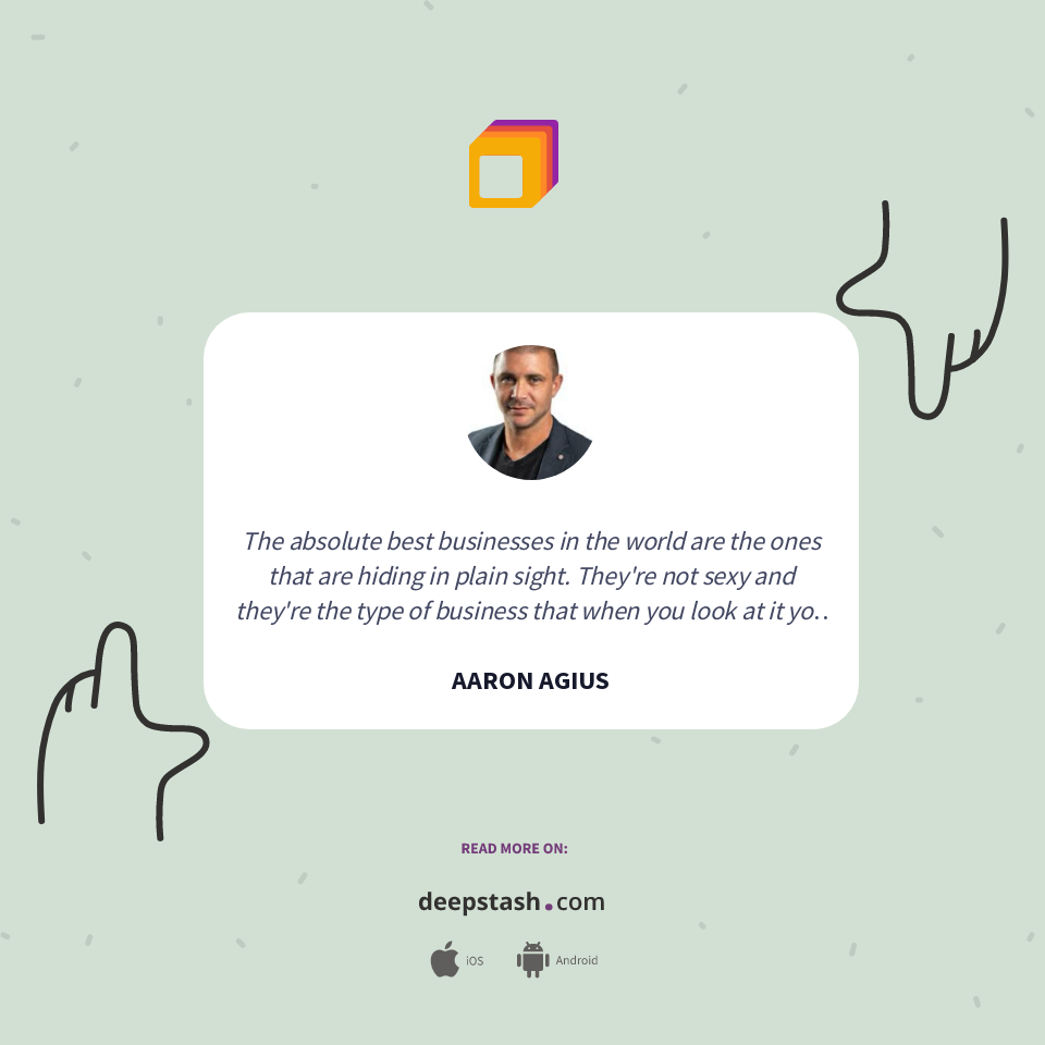 Quote by AARON AGIUS - Deepstash