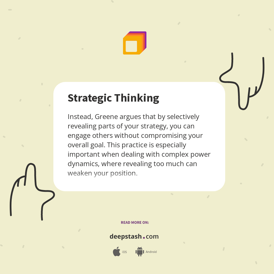 Strategic Thinking - Deepstash