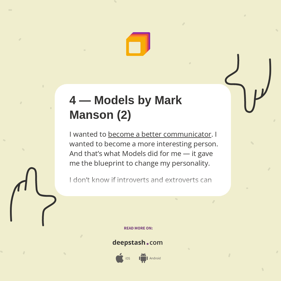 4 — Models by Mark Manson (2) - Deepstash