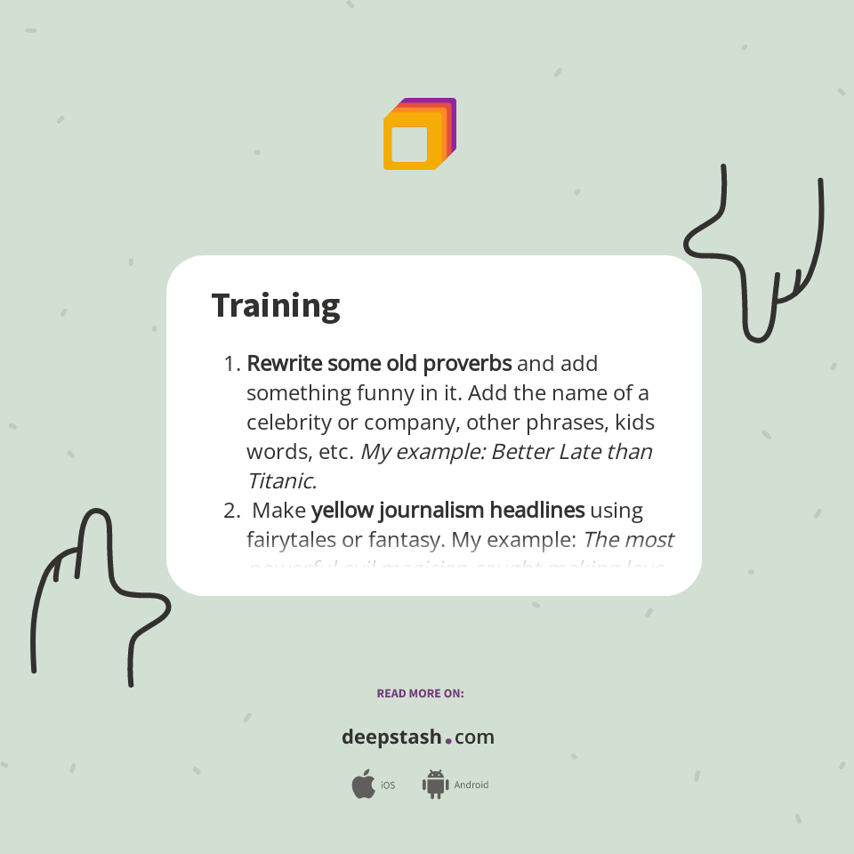 Training - Deepstash