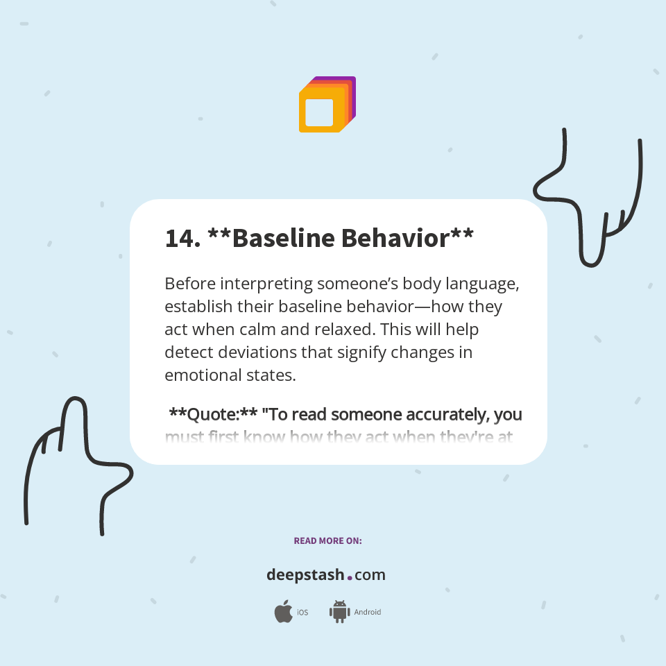 14. **Baseline Behavior** - Deepstash