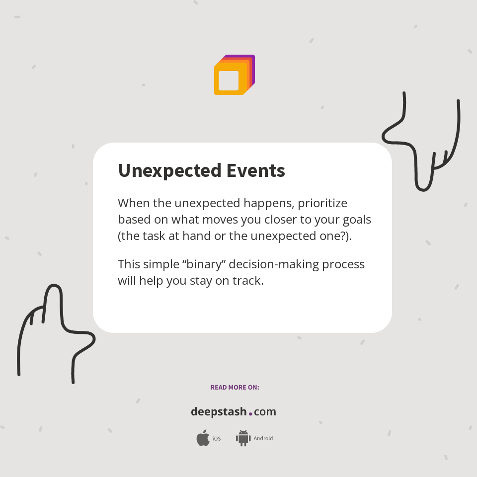 Unexpected Events - Deepstash
