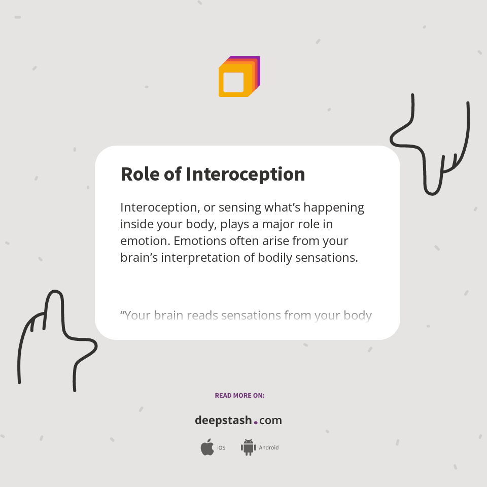 Role of Interoception - Deepstash
