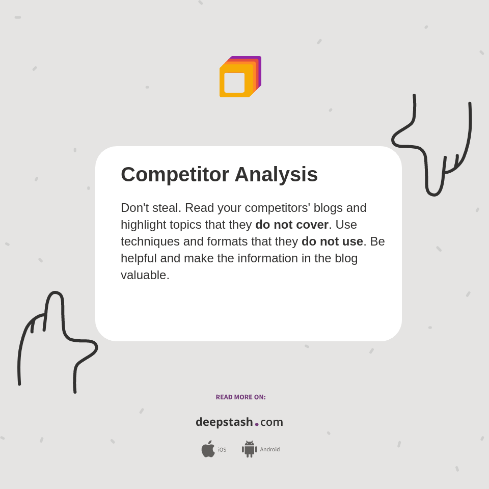 Competitor Analysis - Deepstash