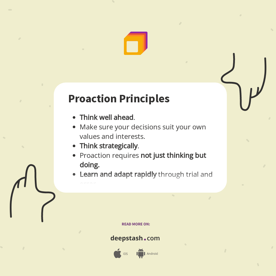 Proaction Principles - Deepstash