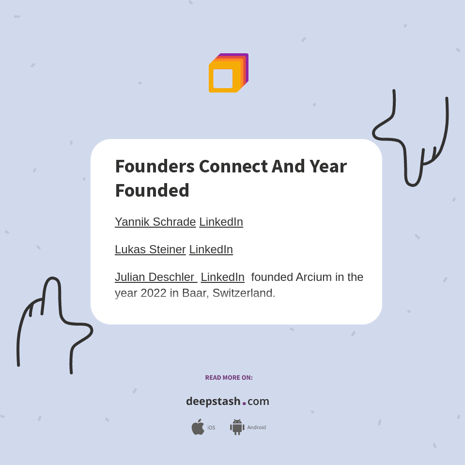 Founders Connect And Year Founded - Deepstash
