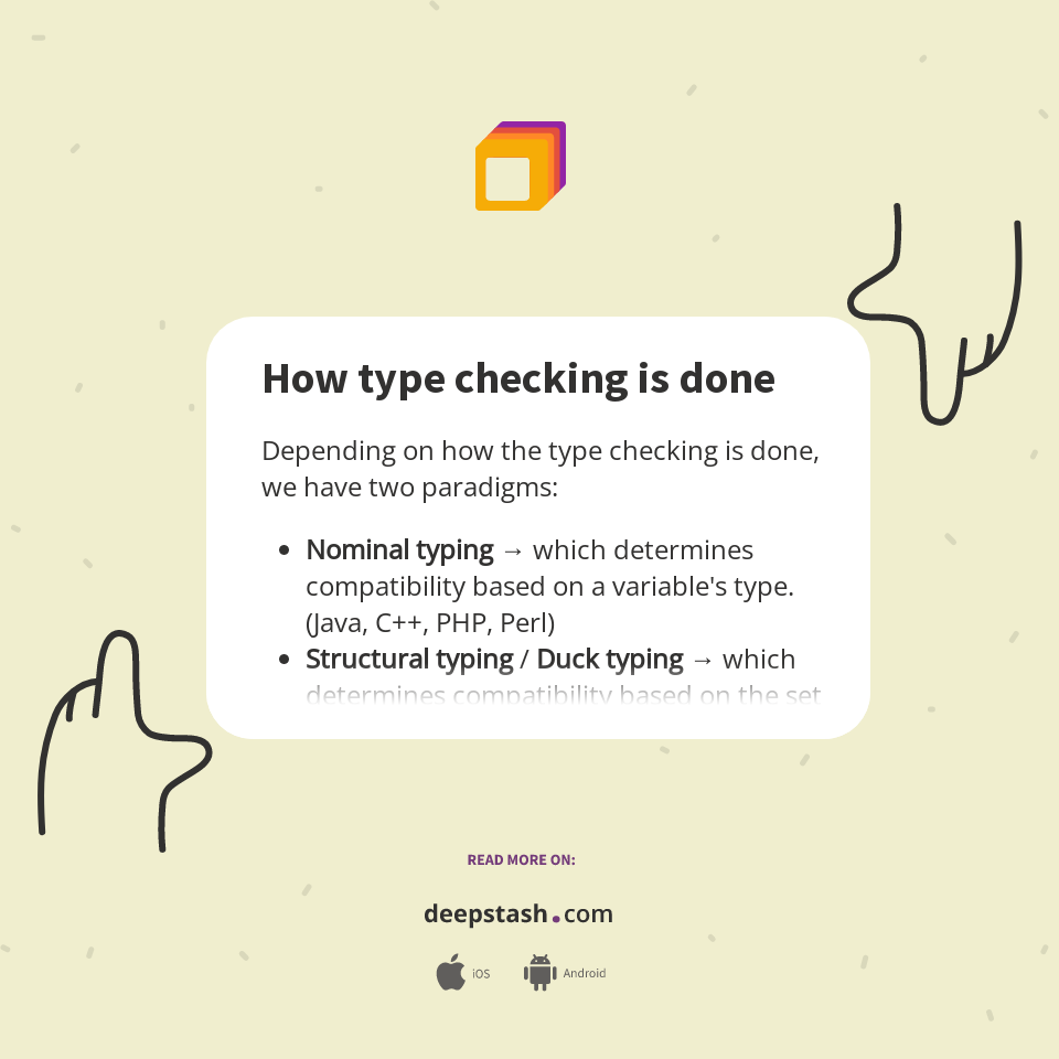 How type checking is done - Deepstash