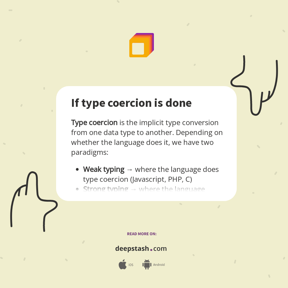 If type coercion is done - Deepstash