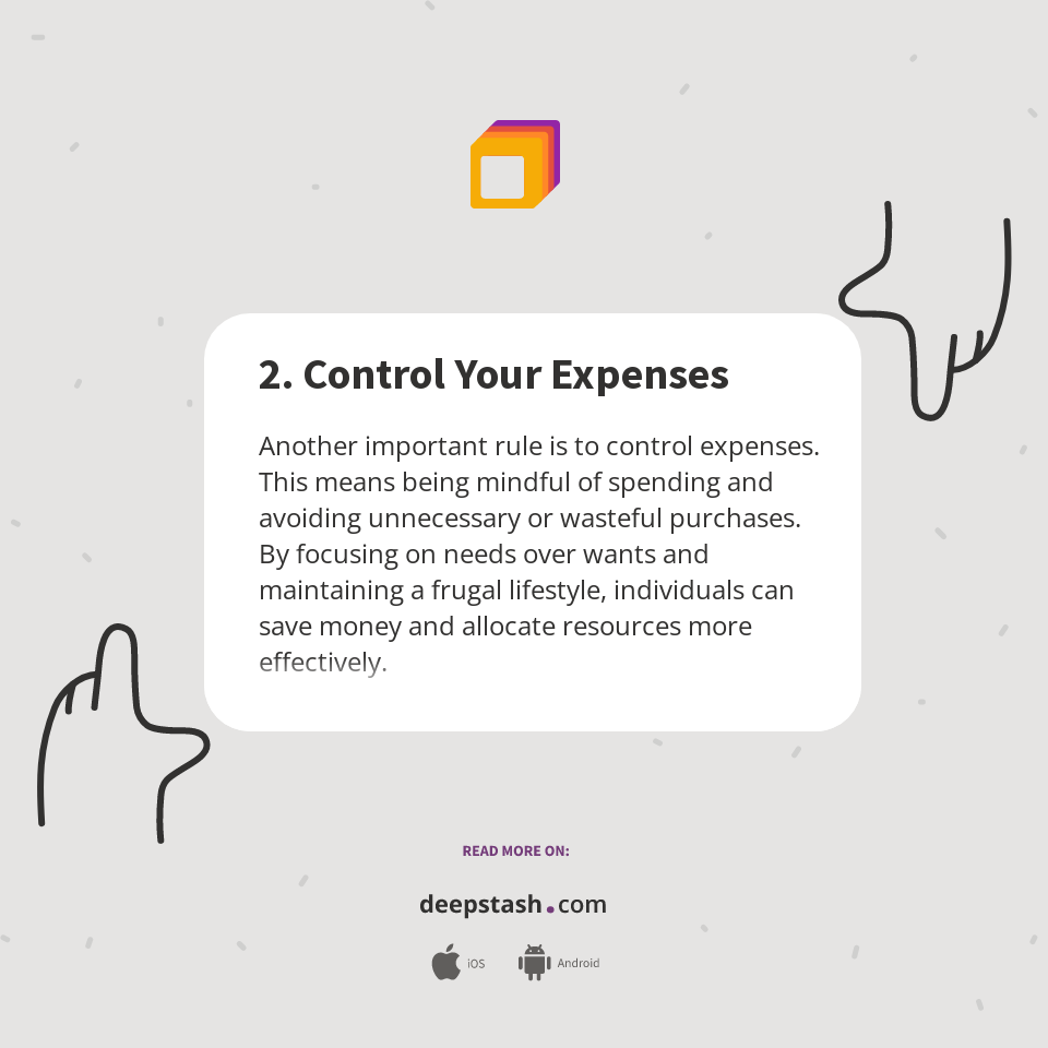 2. Control Your Expenses - Deepstash