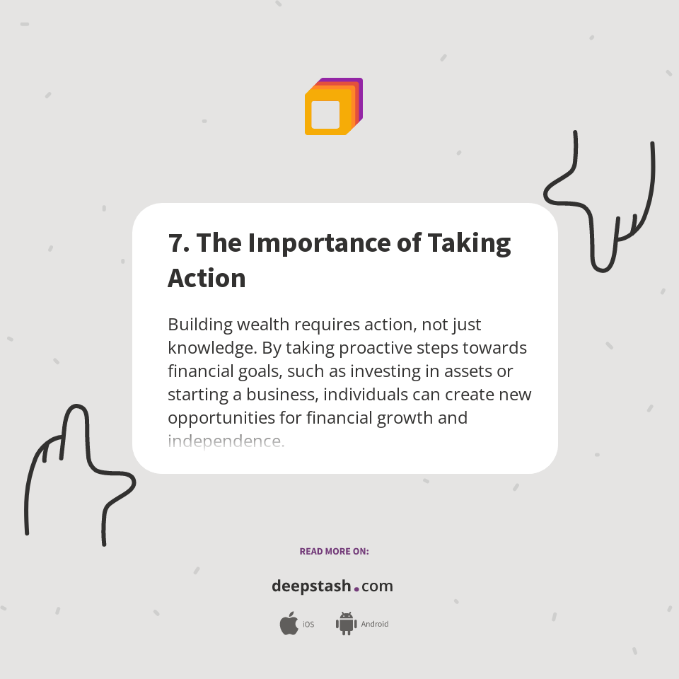 7. The Importance of Taking Action - Deepstash